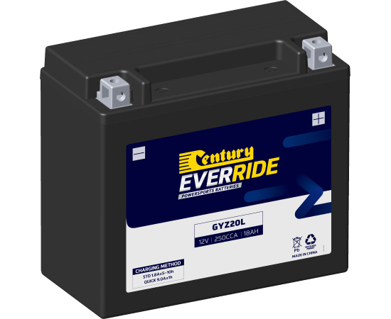 GYZ20L - Heavy Duty AGM Motorcycle & Powersport batteries | Battery Zone